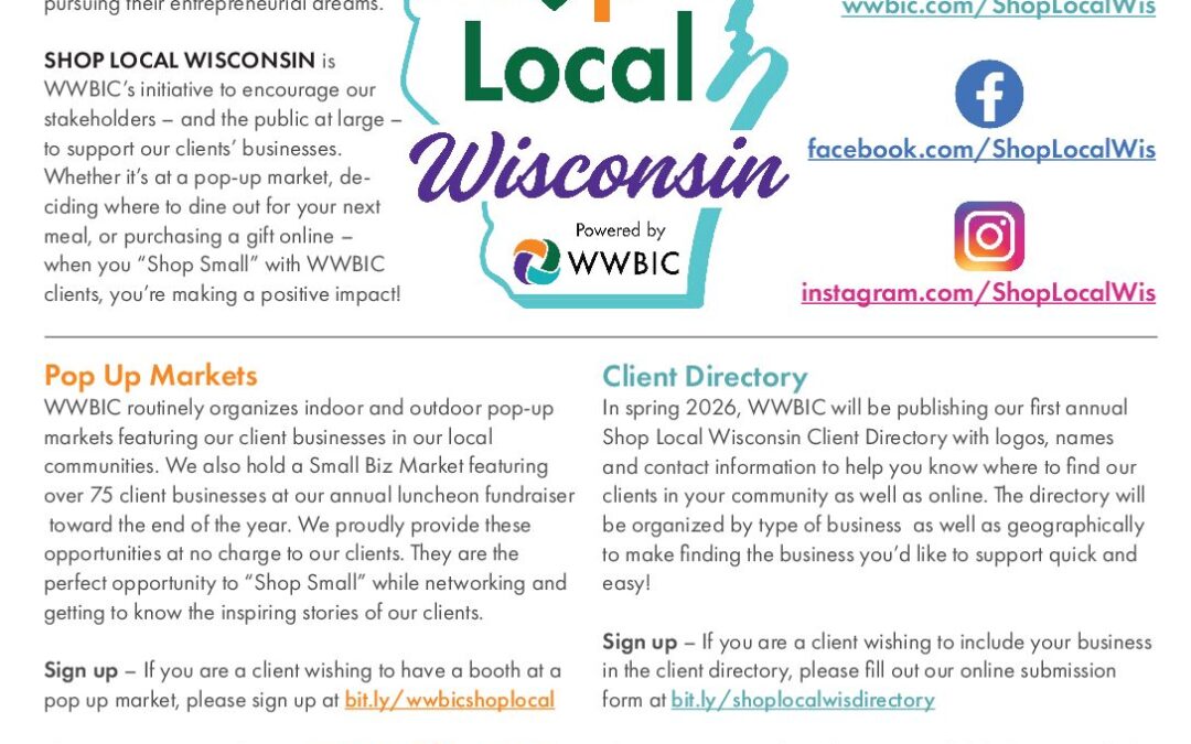 2026 Shop Local Wisconsin Flyer | WWBIC